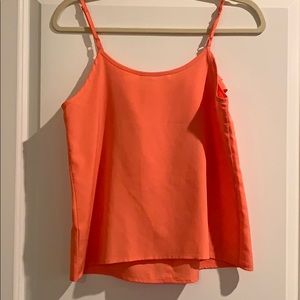 Forever 21 | Tops | Orange Tank With Ruffle Detail | Poshmark